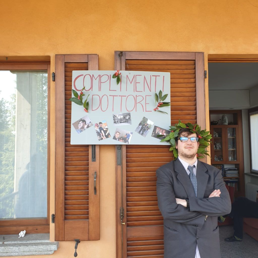 Laurea a distanza per Mirko Rossini. Corpo Musicale "Masciadri" in festa! | Erbanotizie