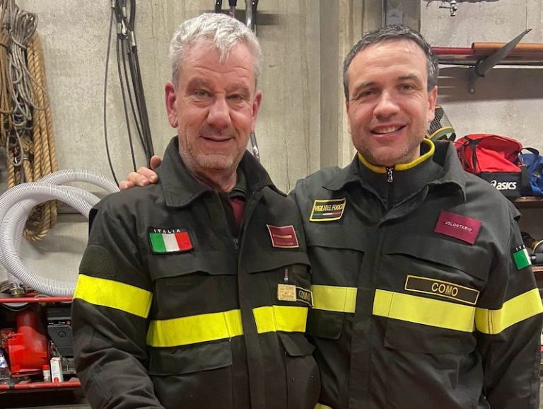 Erba. In pensione il capo squadra Bartesaghi, festa dei VVF